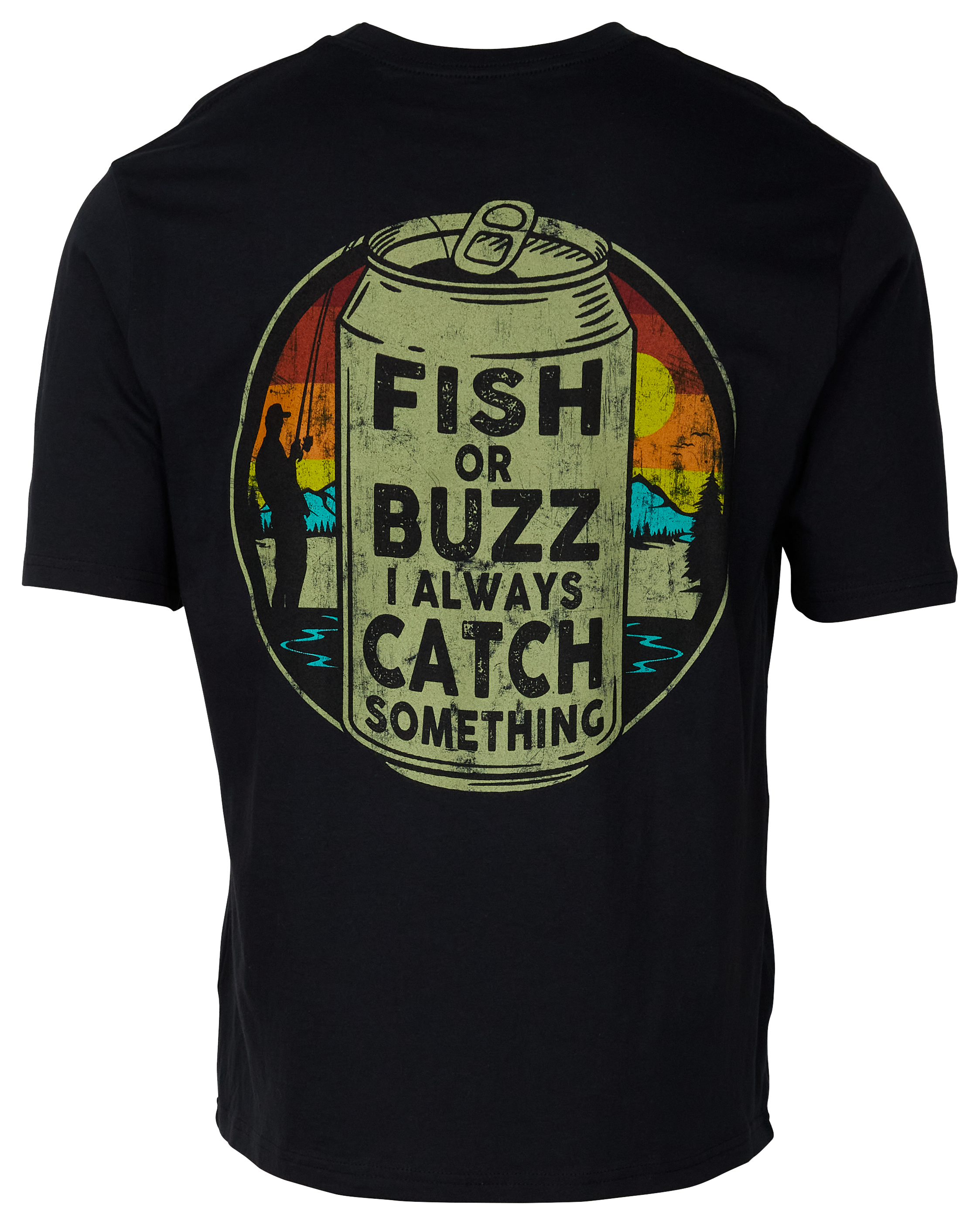 Bass Pro Shops Catch a Buzz Short-Sleeve T-Shirt for Men - Black - XL ...